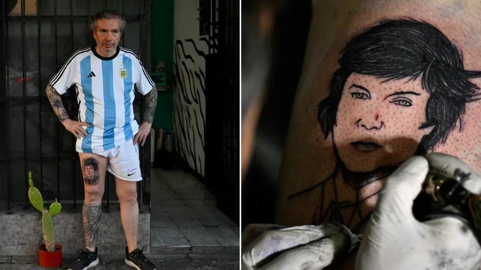 Vecino De La Matanza Cumple Su Promesa De Tatuarse A Javier Milei El 0505